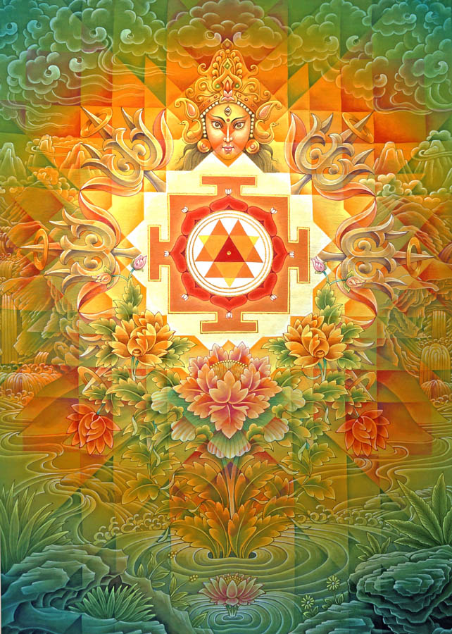 Durga Yantra -High Quality Print of Artwork by Pieter Weltevrede ...